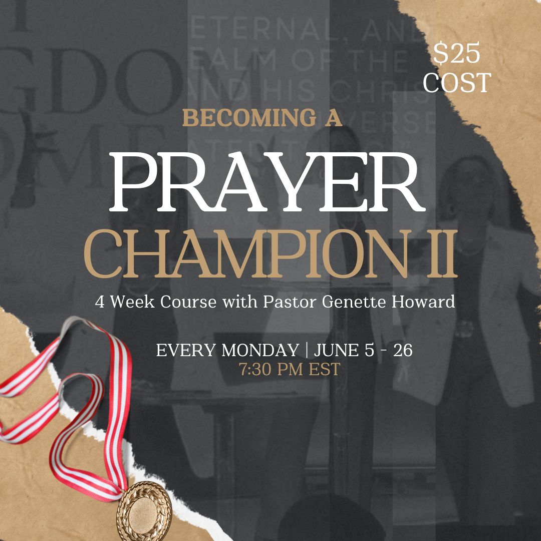 Become a Prayer Champion at The Restoration Place Church